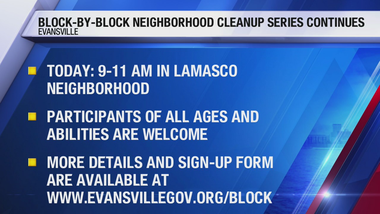 Evansville's Block-By-Block Neighborhood Cleanup series continues