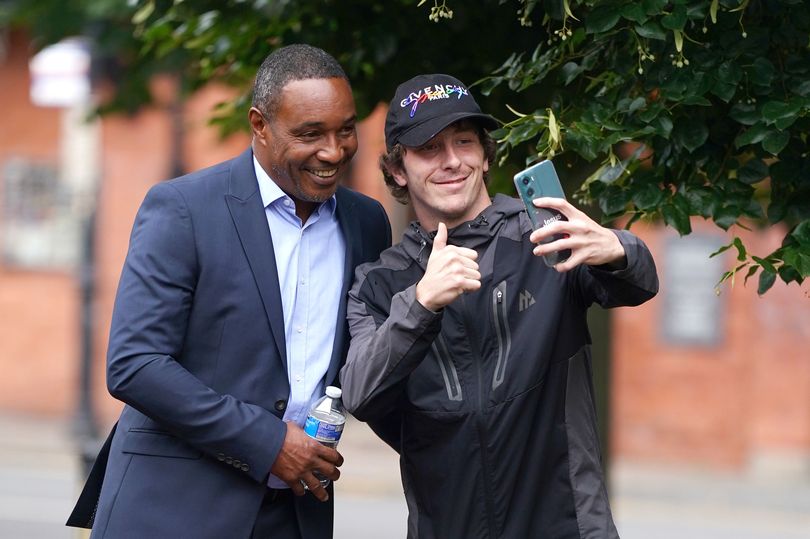 Smiling Paul Ince signs autograph before landing driving ban