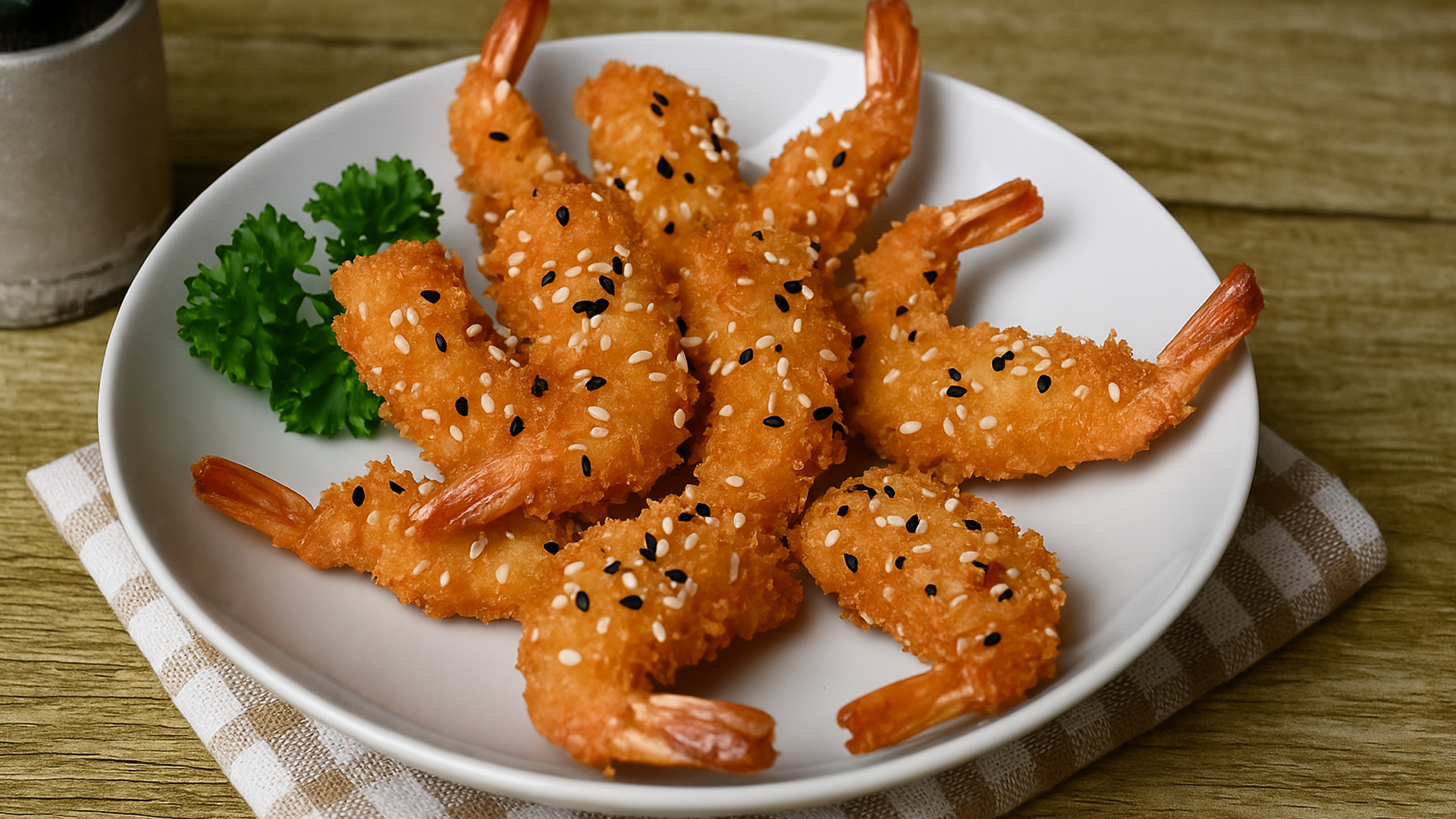 Butterfly Prawns with Sesame Seeds – Crispy, Juicy & Stunning on the Plate!