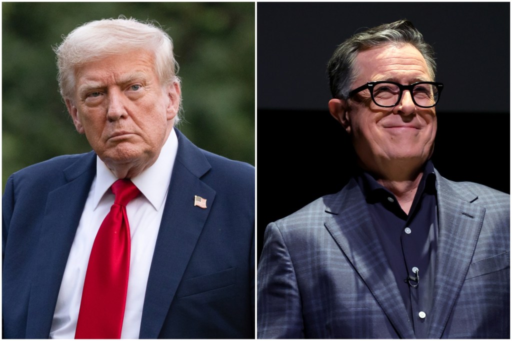 Trump Says ‘I Absolutely Love' That Stephen Colbert Got ‘Fired' and ‘I ...