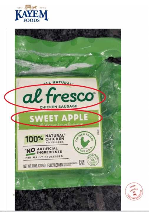 More than 24,000 pounds of chicken sausage recalled after customers ...