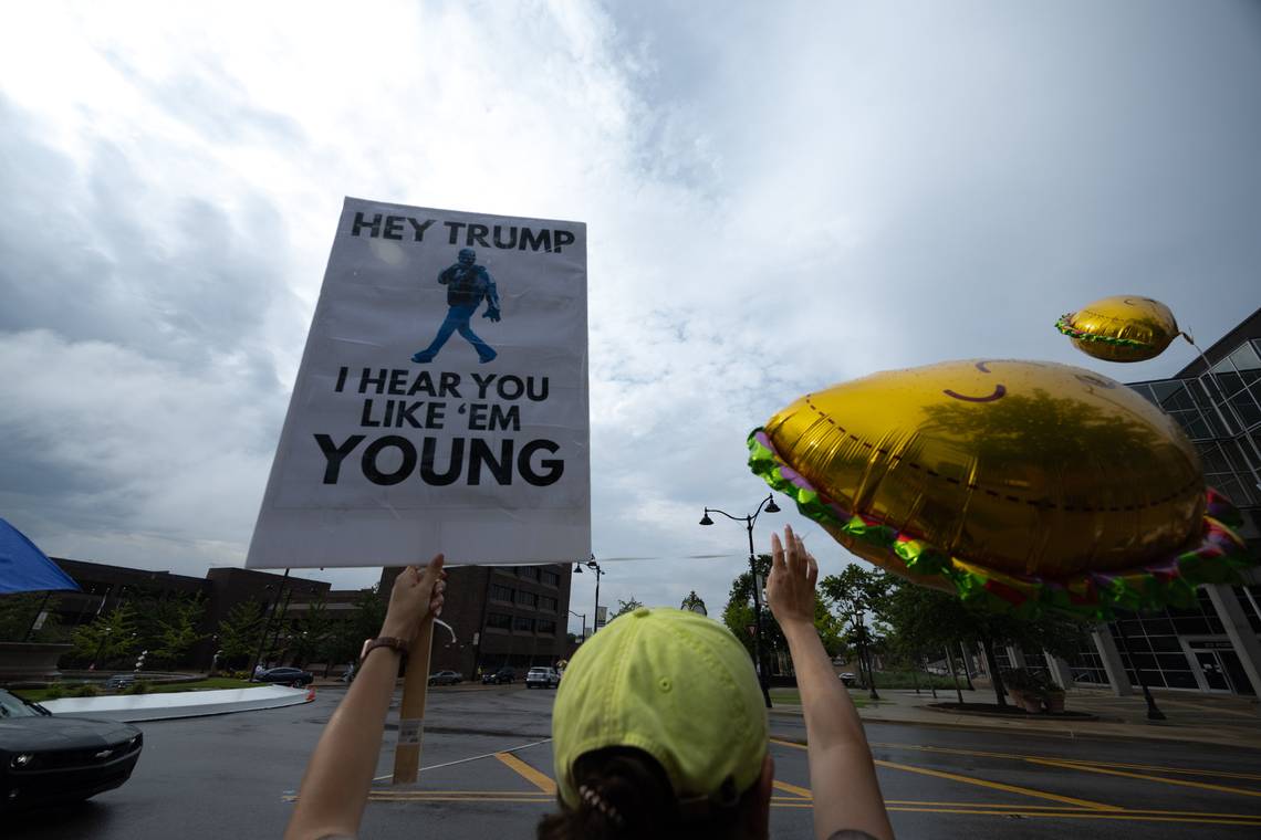 Belleville attorney leads ‘good trouble' protest in honor of John Lewis