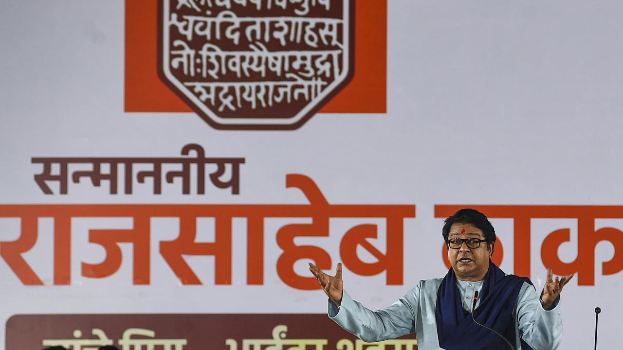 IN PHOTOS MNS chief Raj Thackerays rally at MiraBhayandar near Mumbai