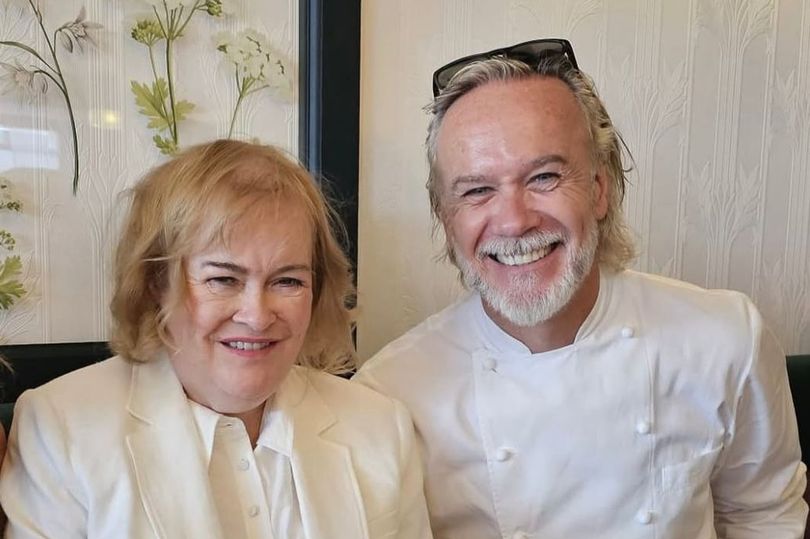 West Lothian's Susan Boyle poses with celebrity chef as fans gush