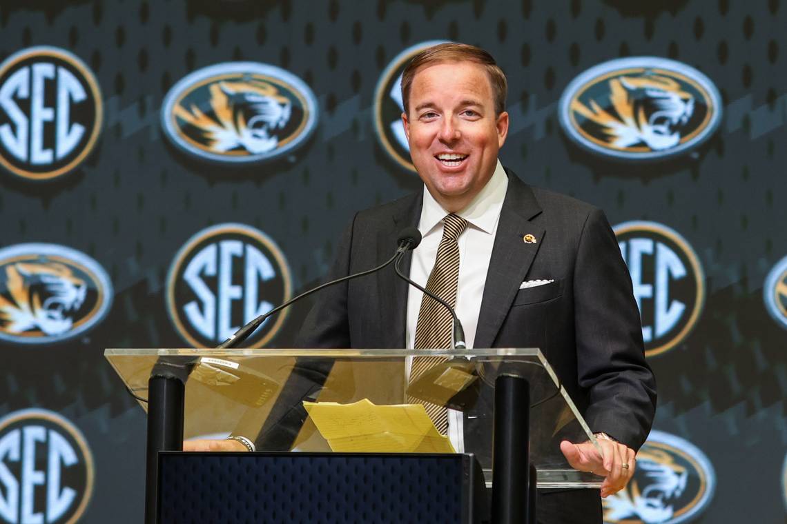 Mizzou Tigers extend contract of football coach Eli Drinkwitz ahead of ...