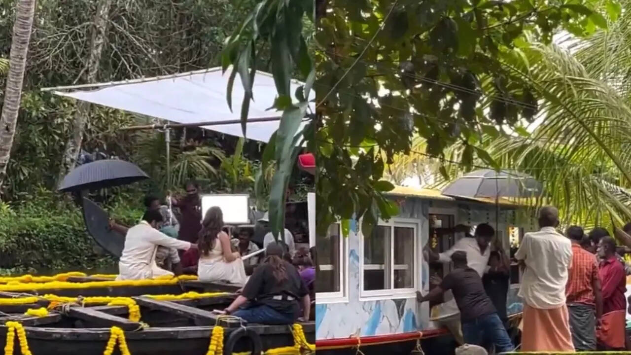 Chiranjeevi, Nayanthara spotted shooting a scene in Kerala in ...