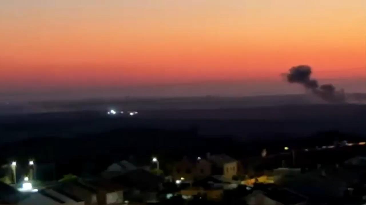 Black smoke drifts into evening sky over Gaza Strip as Israel continues ...