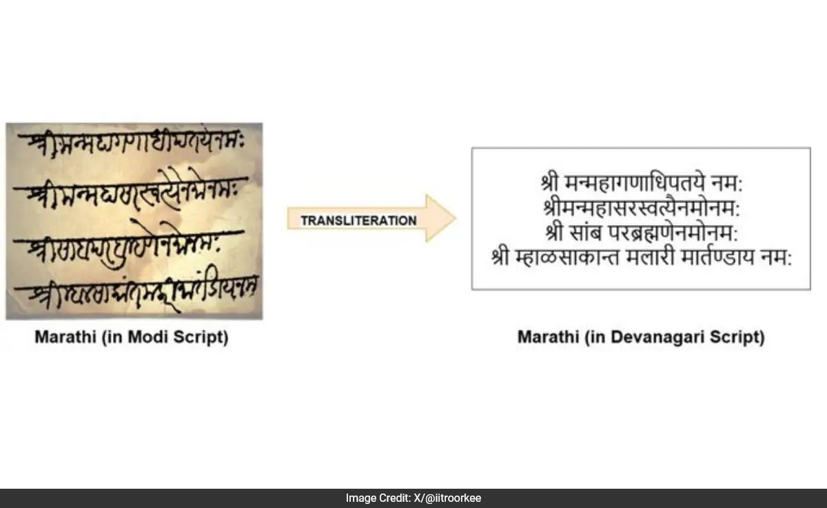 IIT Roorkee Develops World's First AI Model To Read And Convert Ancient Modi Script