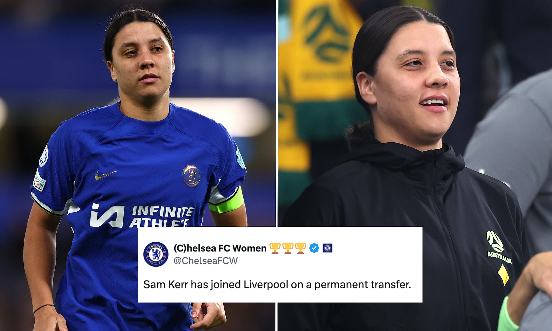Chelsea confirm Sam Kerr transfer - leaving football fans stunned