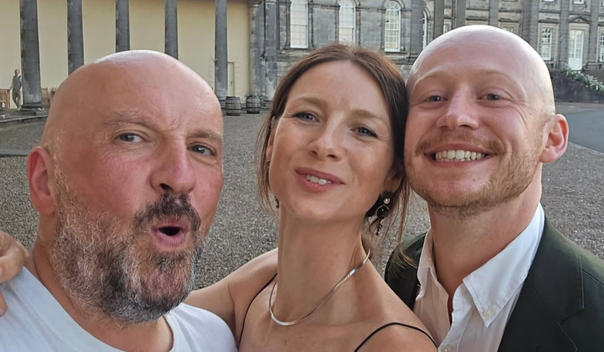 Caitríona Balfe wows in glam black 'fit at Outlander co-star's wedding