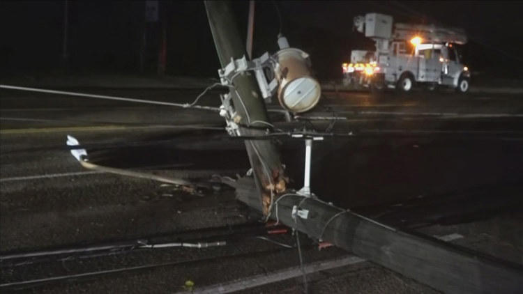 High winds from Thursday night's storms damage power lines in Memphis ...