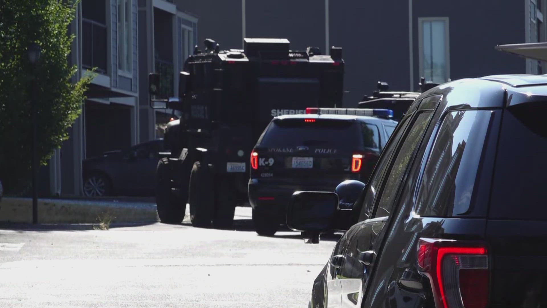 Suspect detained after standoff in Spokane Valley