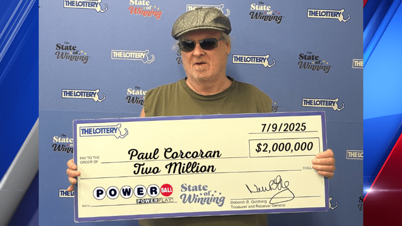 Massachusetts man wins $1 million Powerball prize twice in one night