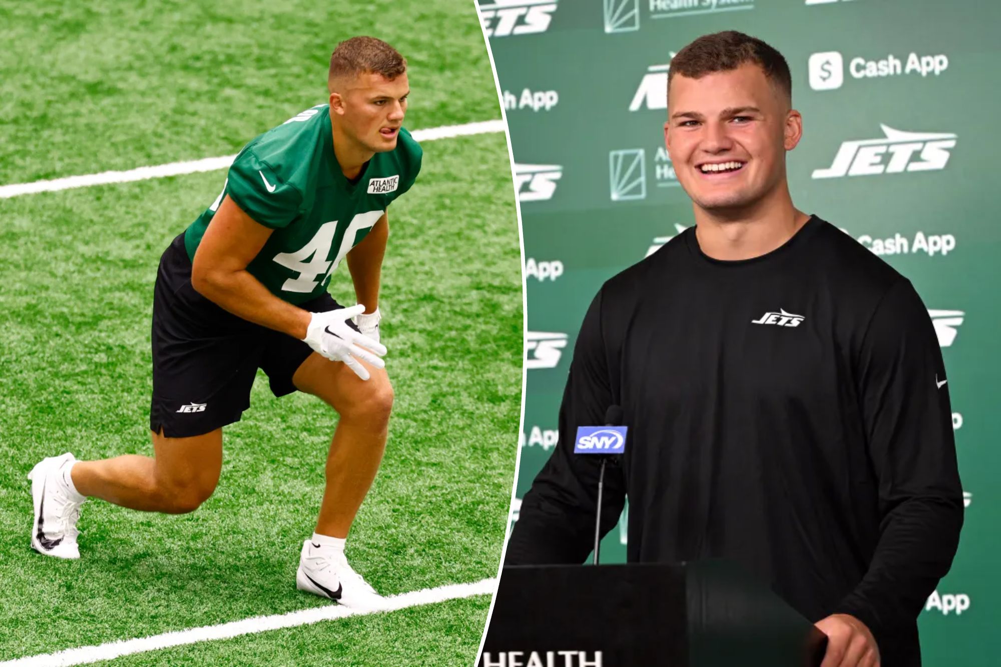 Jets sign second-round draft pick Mason Taylor as NFL dominoes begin to ...