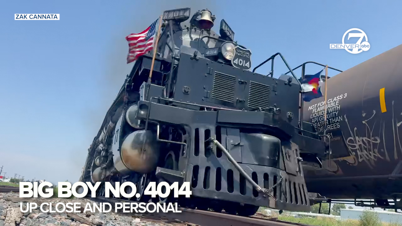 Big Boy No. 4014 in Colorado, up close and personal
