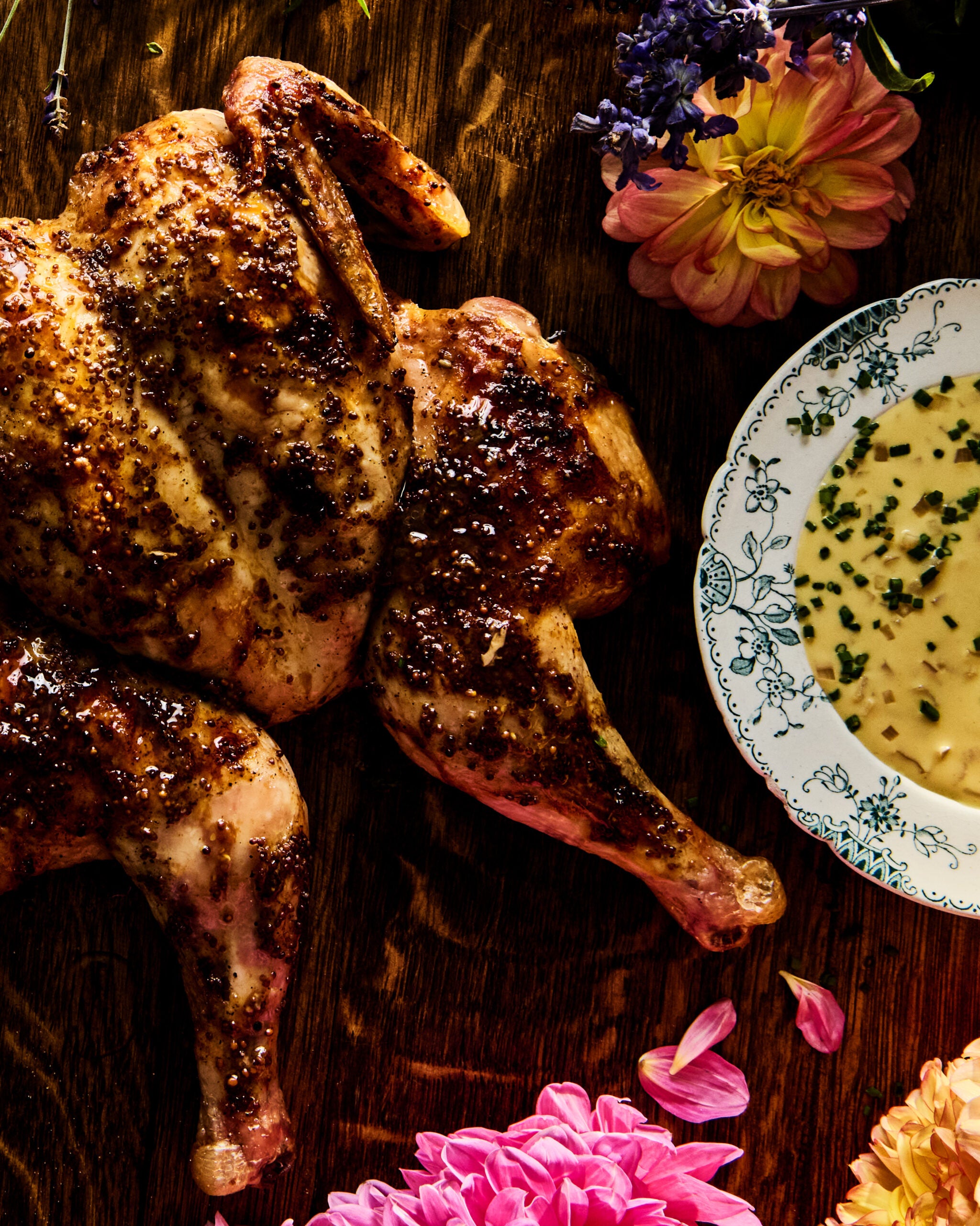 Grilled Chicken with Mustard Sauce