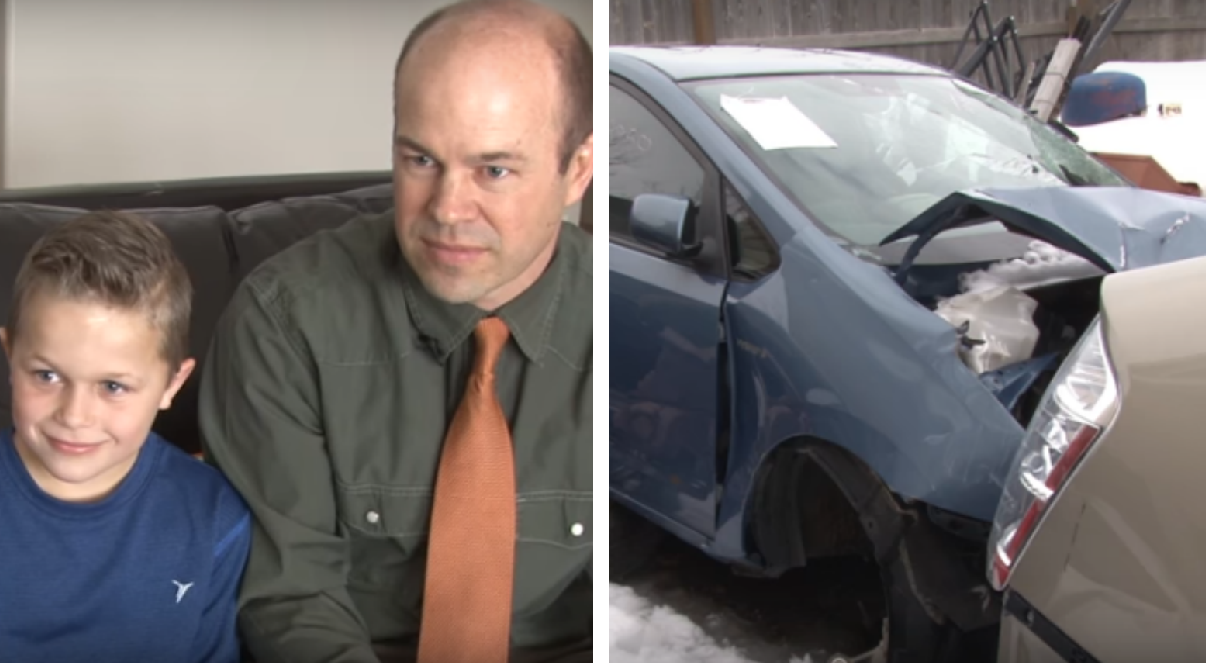 8 Year Old Says ‘ANGELS' Helped Him Lift Car Off Dad's Body