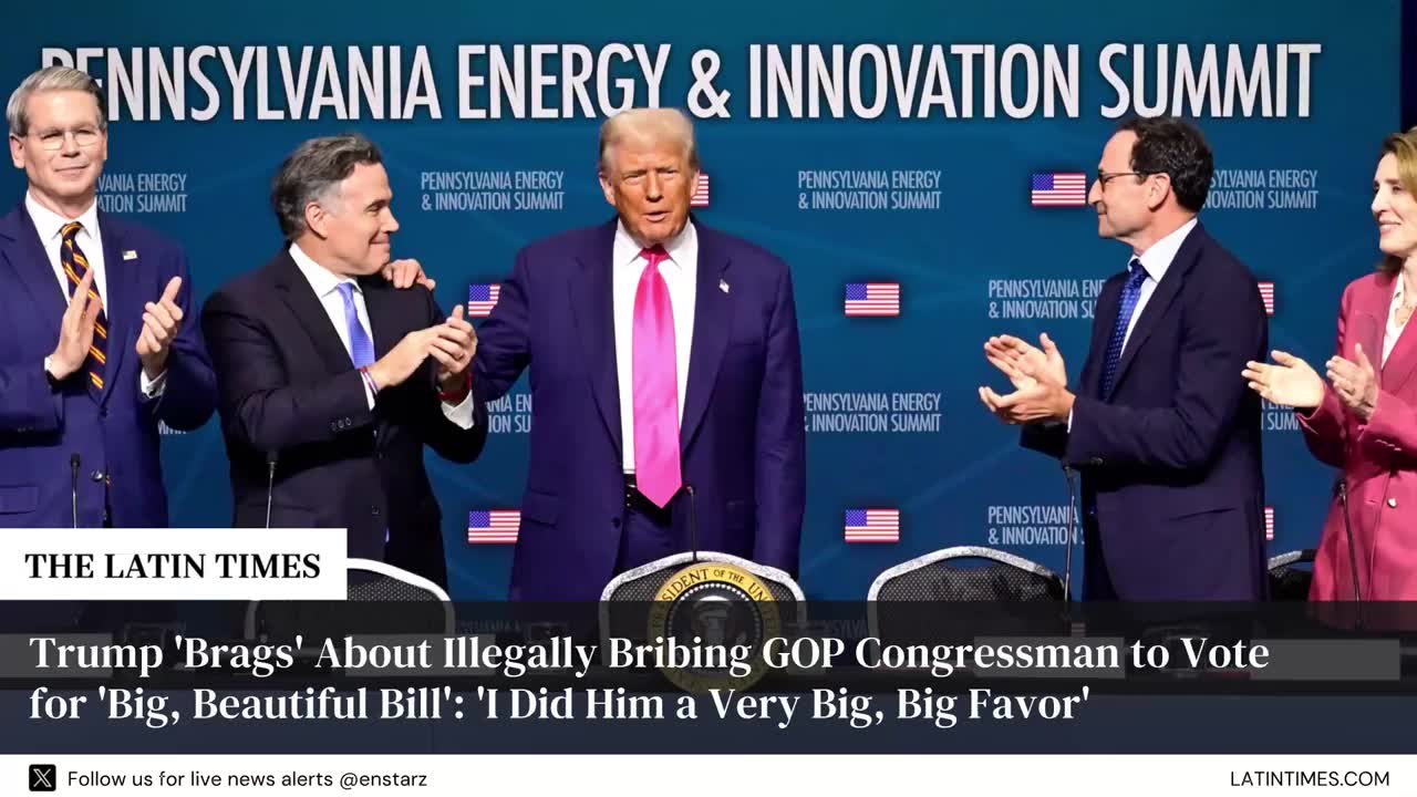 Trump 'Brags' About Illegally Bribing GOP Congressman to Vote for 'Big ...