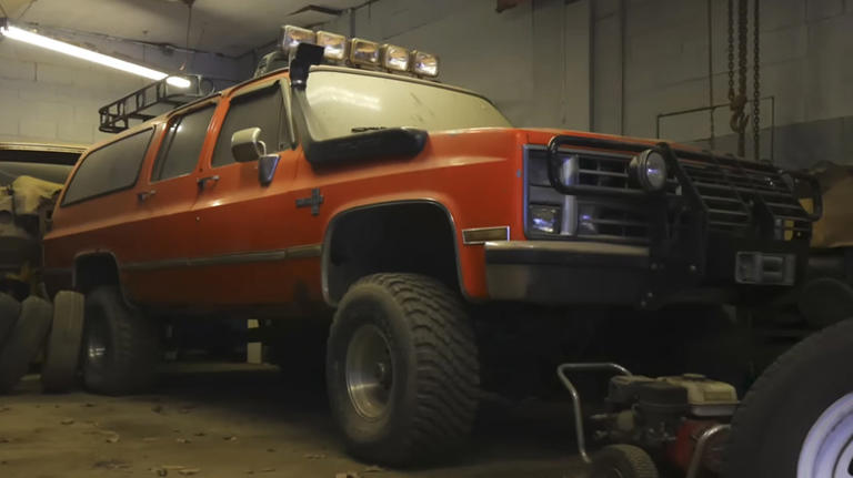 The 'Dante's Peak' Chevy Suburban Is Getting The Restoration It Deserves