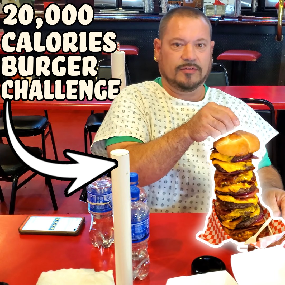 20,000 CALORIES Burger Challenge 🤯