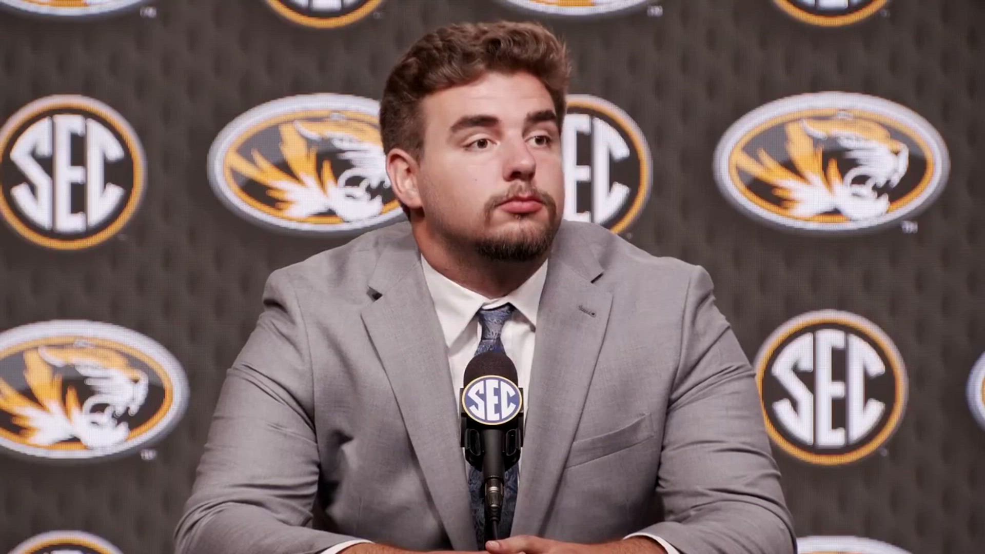 Mizzou C Connor Tollison Talks Kansas Matchup