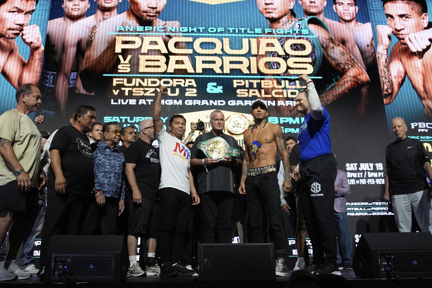 Pacquiao vs. Barrios: Fecha, hora, cartelera y dónde ver la pelea en vivo