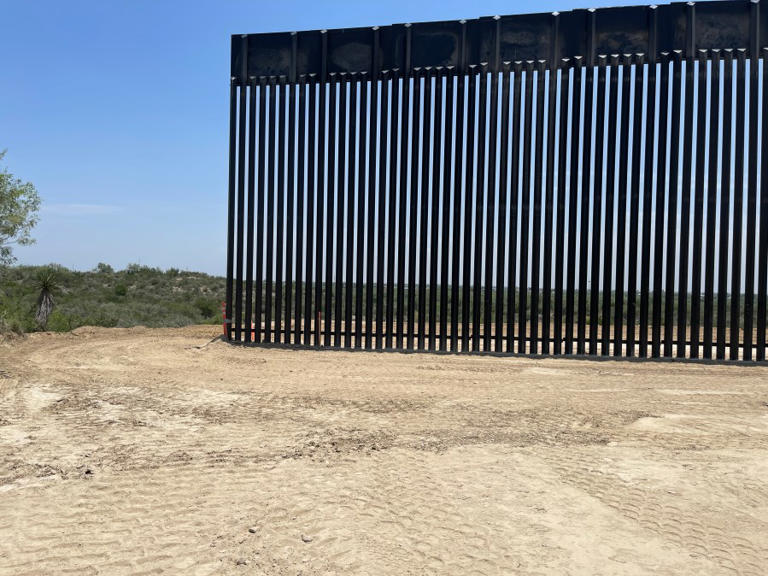 WATCH: 1st look at new border wall going up in rural Starr County, Texas