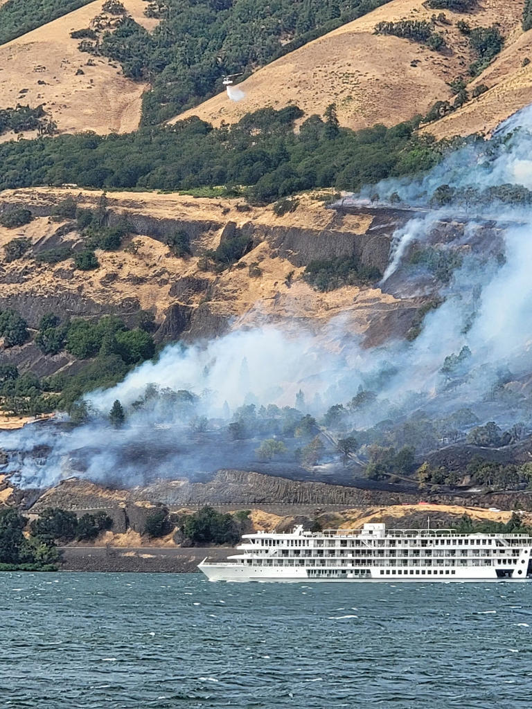 Burdoin Fire in Klickitat Co. grows to 10,993 acres; now 5% contained