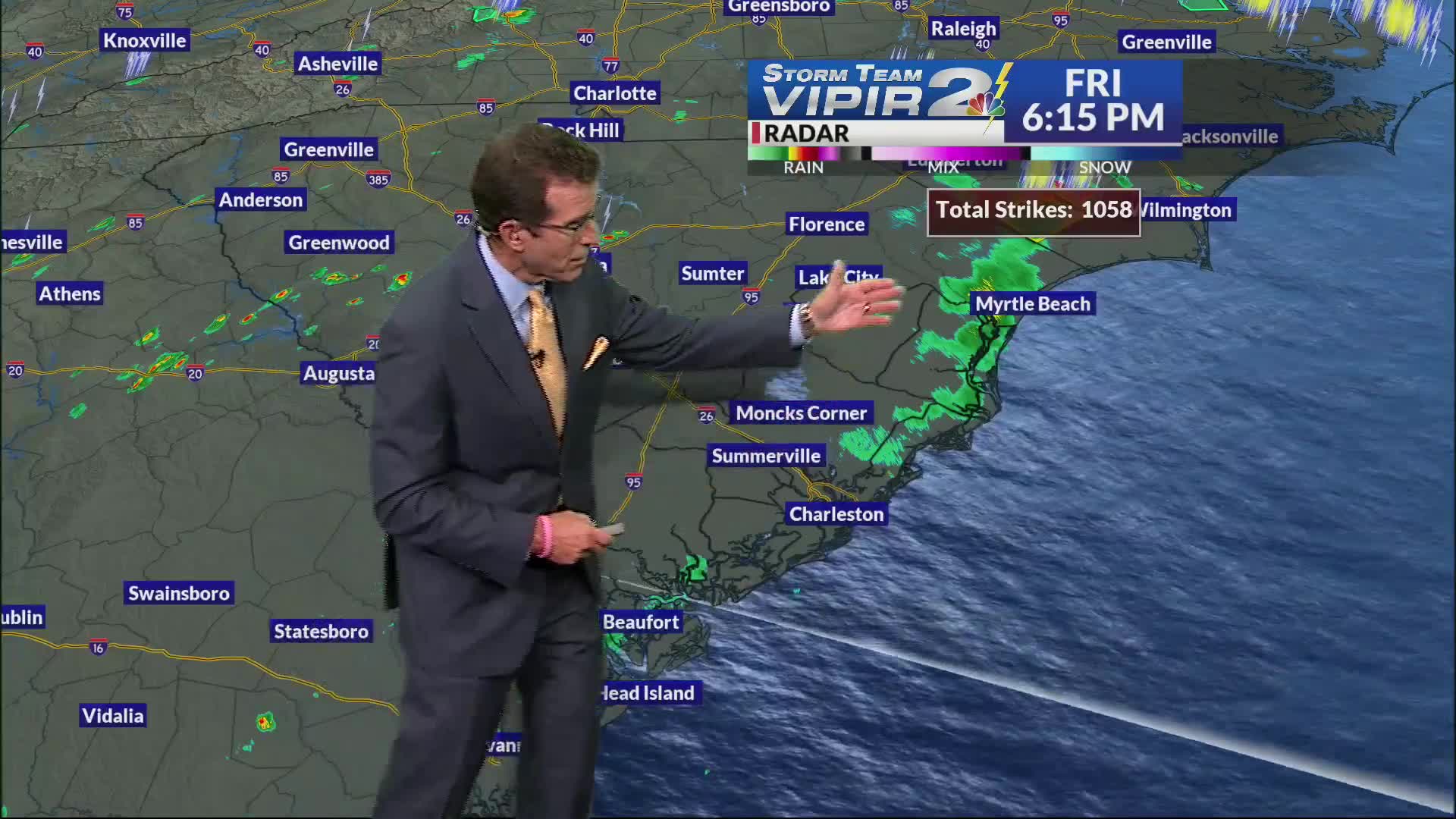 Rob Fowler's Friday Evening (7-18) Forecast UPDATE