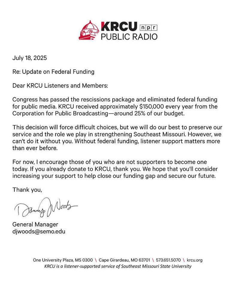 Heartland media stations brace for federal funding cuts