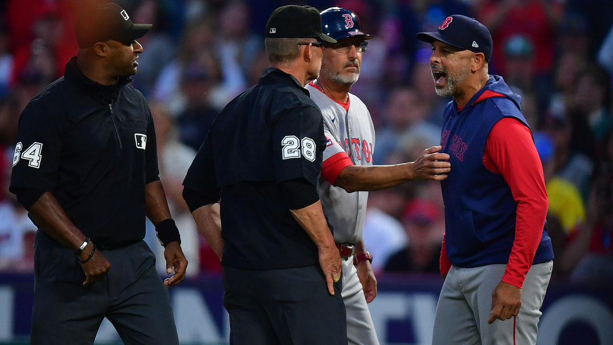 Red Sox manager Alex Cora furious after ball boy interference call