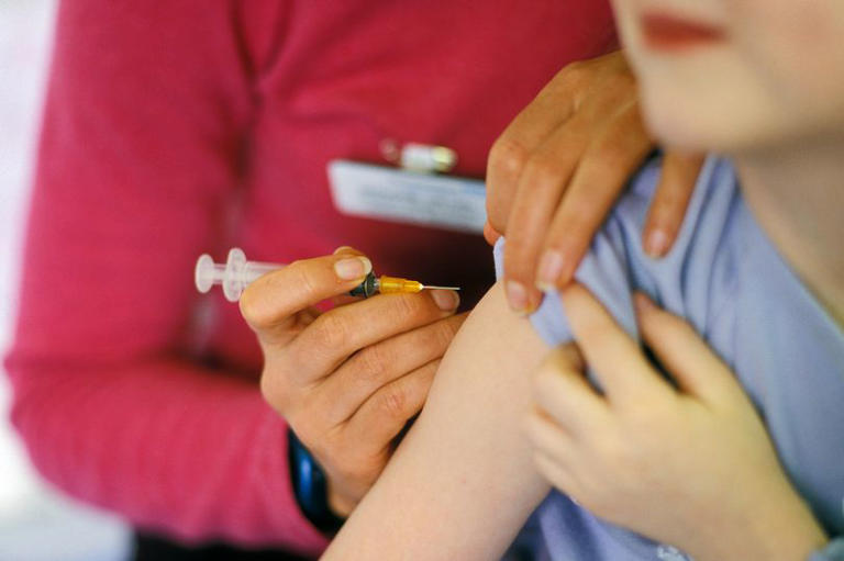The rate of measles vaccination in Leicestershire as child dies of disease