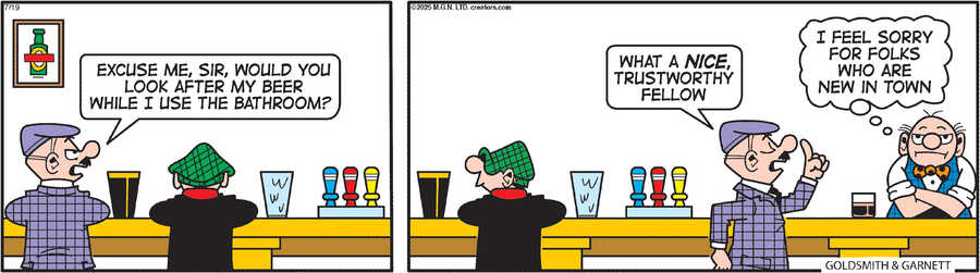 Latest Comics Publications from Andy Capp on July 21, 2025