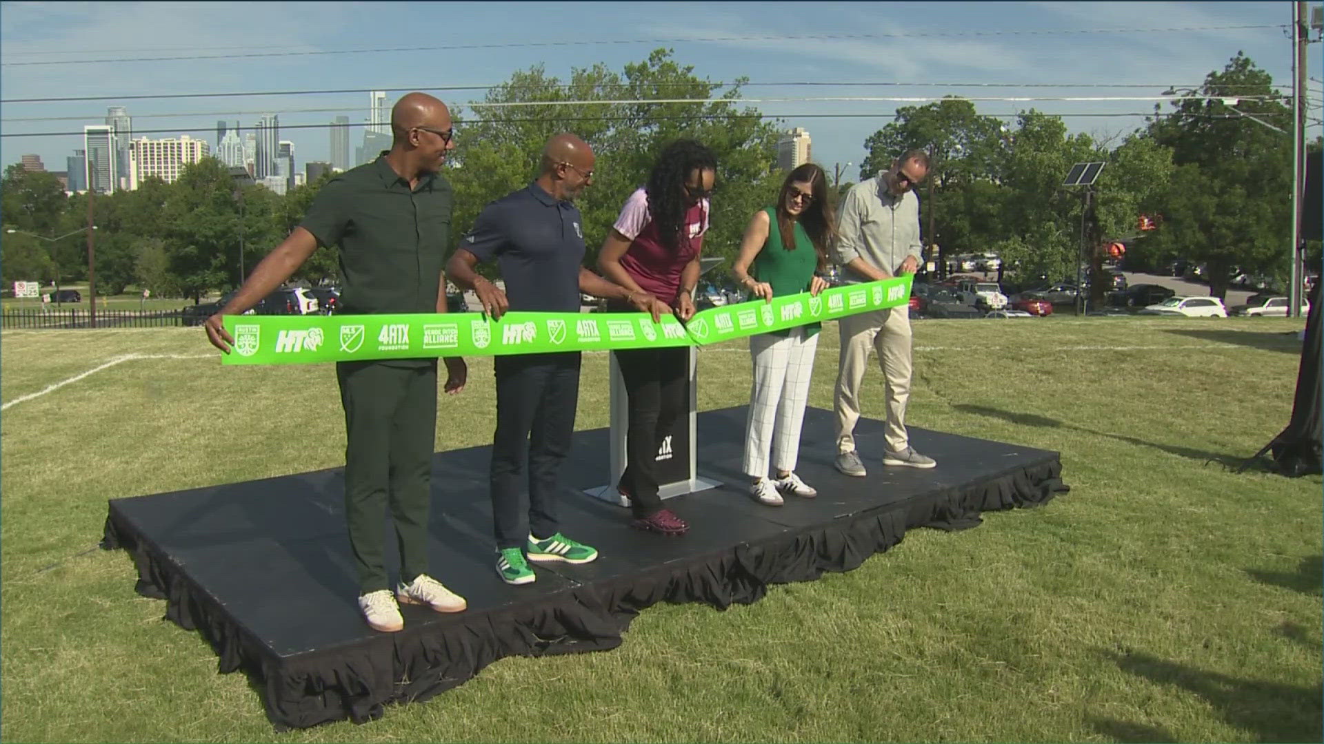 Austin FC dedicates new soccer pitch at Huston-Tillotson University