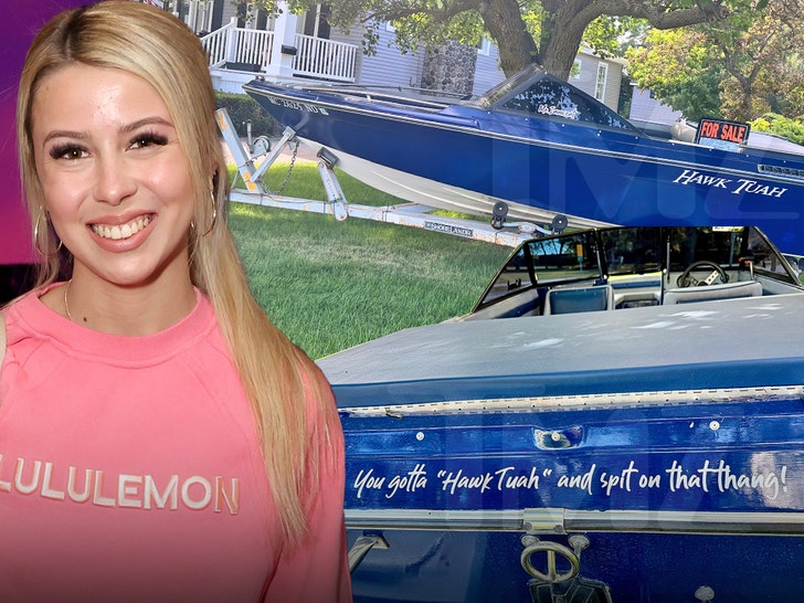 'Hawk Tuah' Boat Named After Viral Celeb For Sale at Spit-Take Price