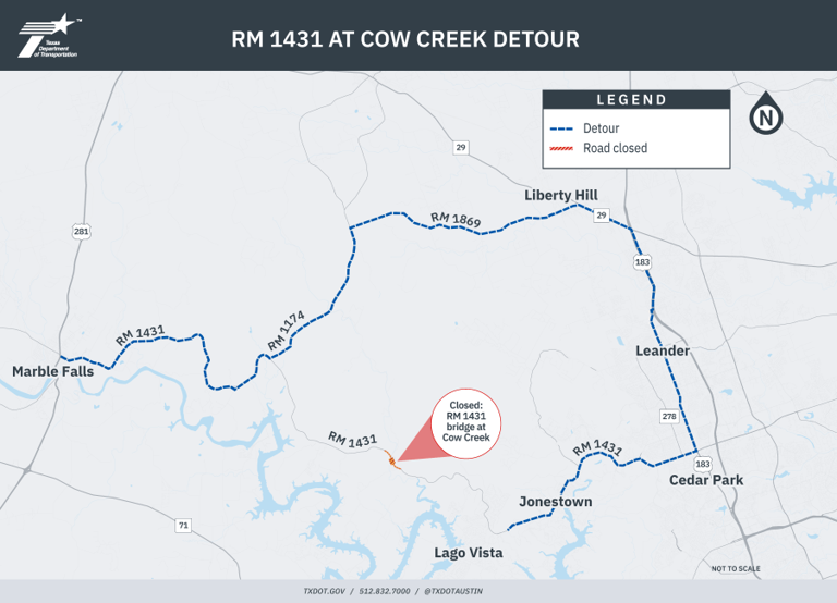 TxDOT speeds up Cow Creek bridge replacement after being washed away by ...