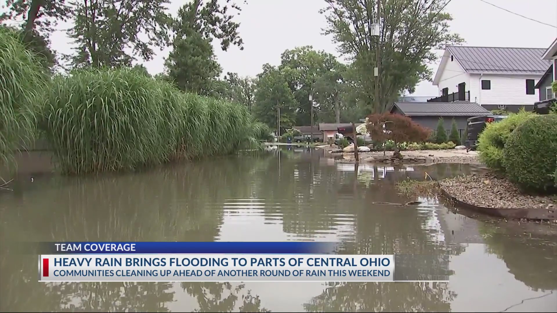 Heavy rain brings flooding to parts of central Ohio
