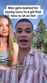 Man gets bashed for saying sorry!