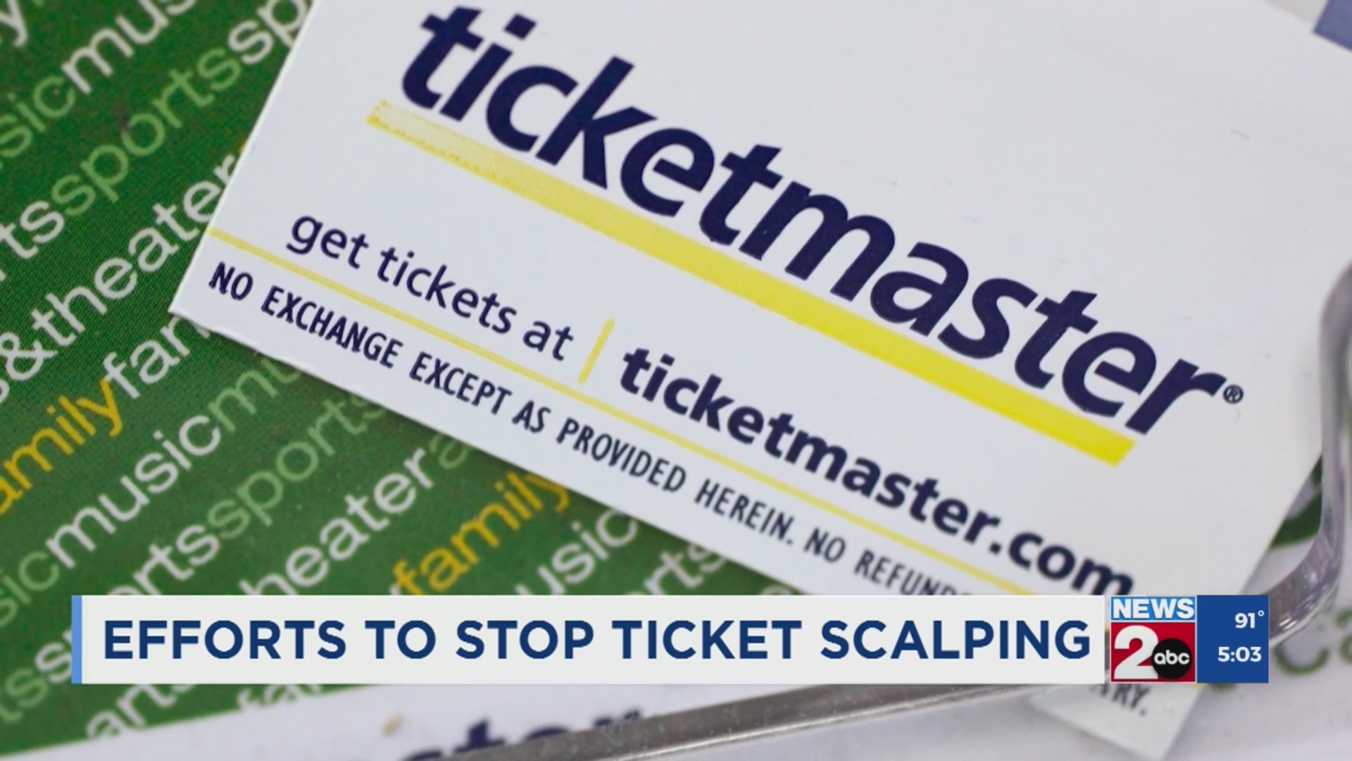 Efforts to stop ticket scalping