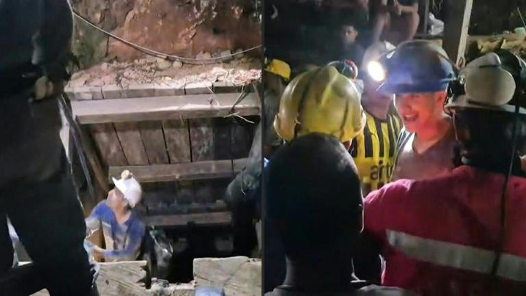 Rescatan a 18 trabajadores atrapados en una mina de oro en Colombia