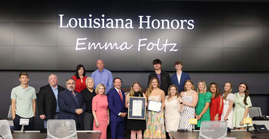 Emma Foltz honored for heroic rescue during Texas floods