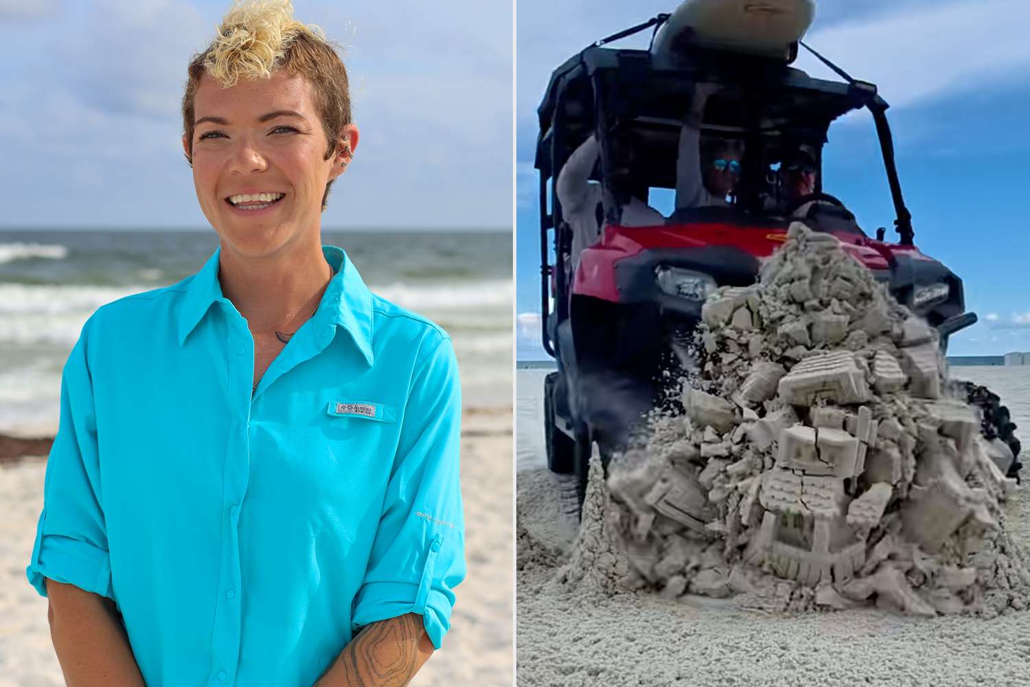 Influencer Spends Hours a Day Creating Sand Castles on the Beach. Then ...