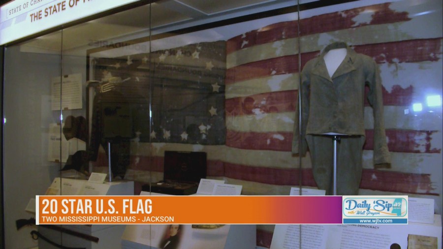 Rare 20-star flag showcased at Two Mississippi Museums