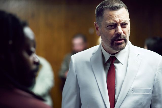 Nick Offerman says he's 'not going to pick an argument' with costar ...