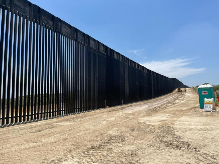 WATCH: 1st look at new border wall going up in rural Starr County, Texas