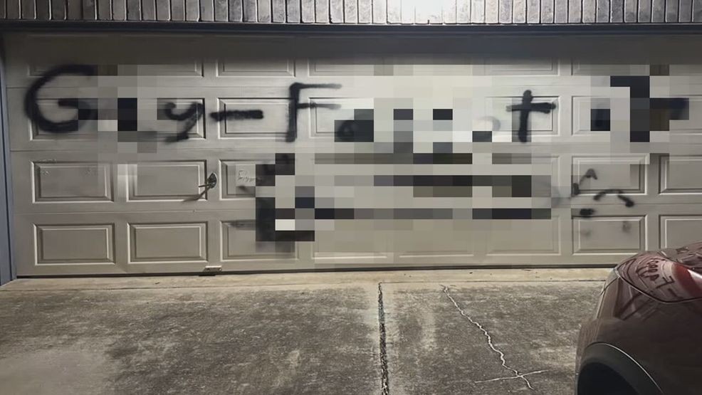 Hate-speech graffiti leaves Hunters Chase residents on edge