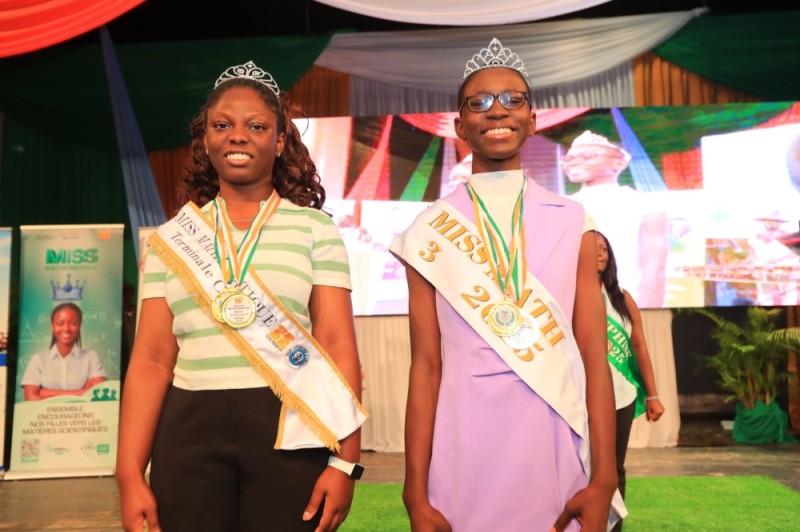 Miss Mathématique 2025 : Assi Sarah Eunice et Kouadio Ezéchielle couronnées