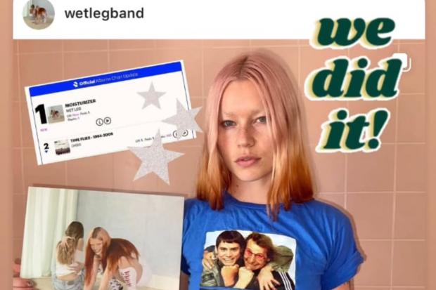 Top of the charts for Isle of Wight band Wet Leg's new album
