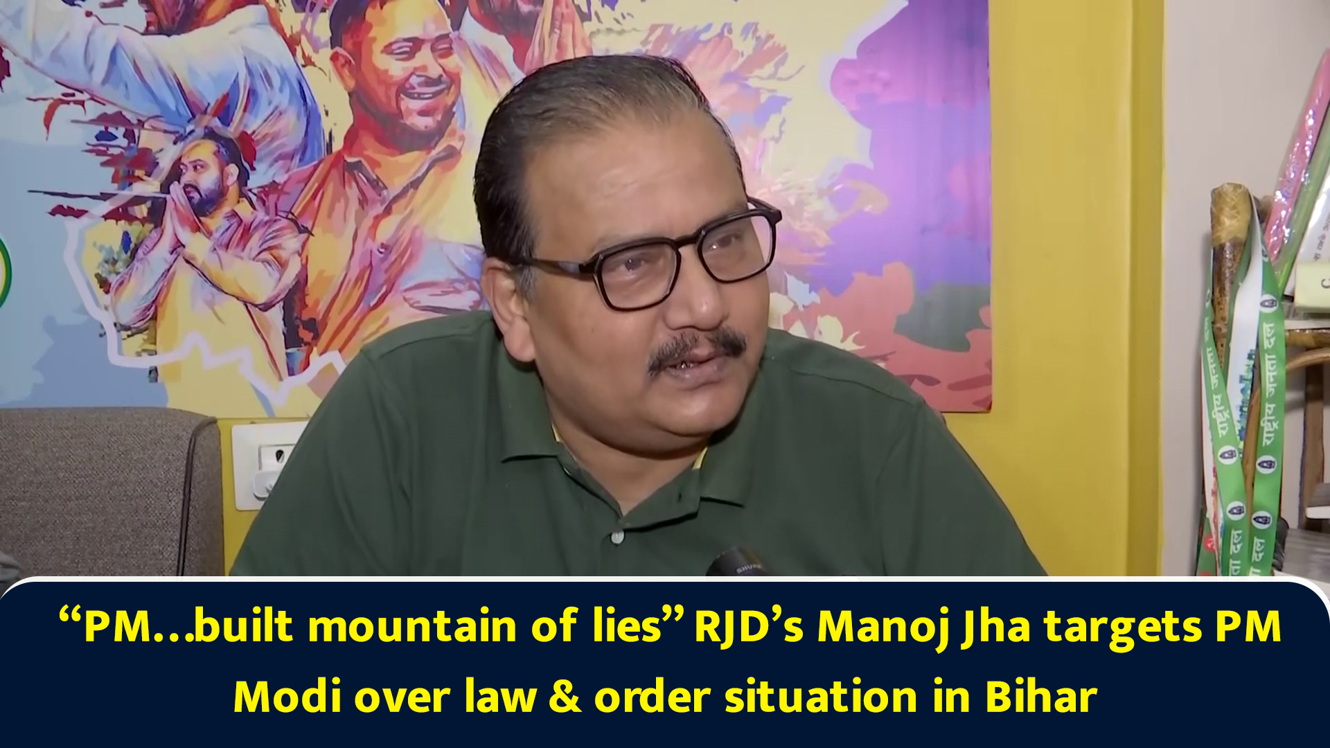 “PM…built mountain of lies” RJD’s Manoj Jha targets PM Modi over law ...