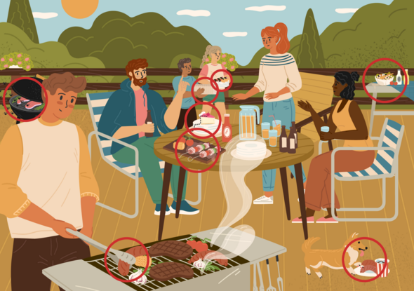 Only those with eagle eye vision can spot all the food hazards at this ...